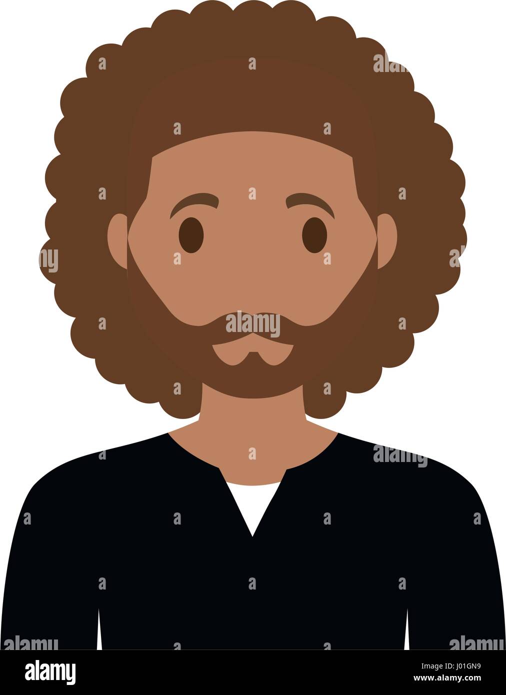 Cartoon man wearing shirt over hi-res stock photography and images - Alamy