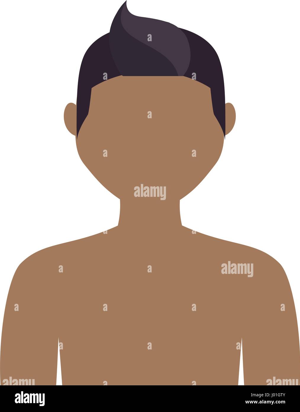 man cartoon icon over white background. colorful design. vector ...