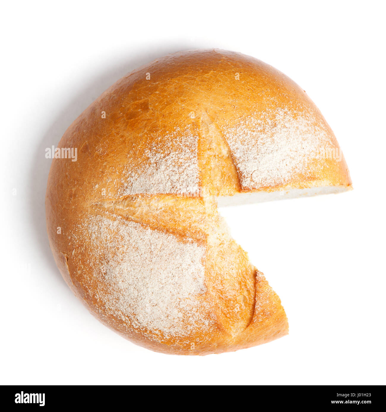 Bread without slice isolated on white background Stock Photo - Alamy