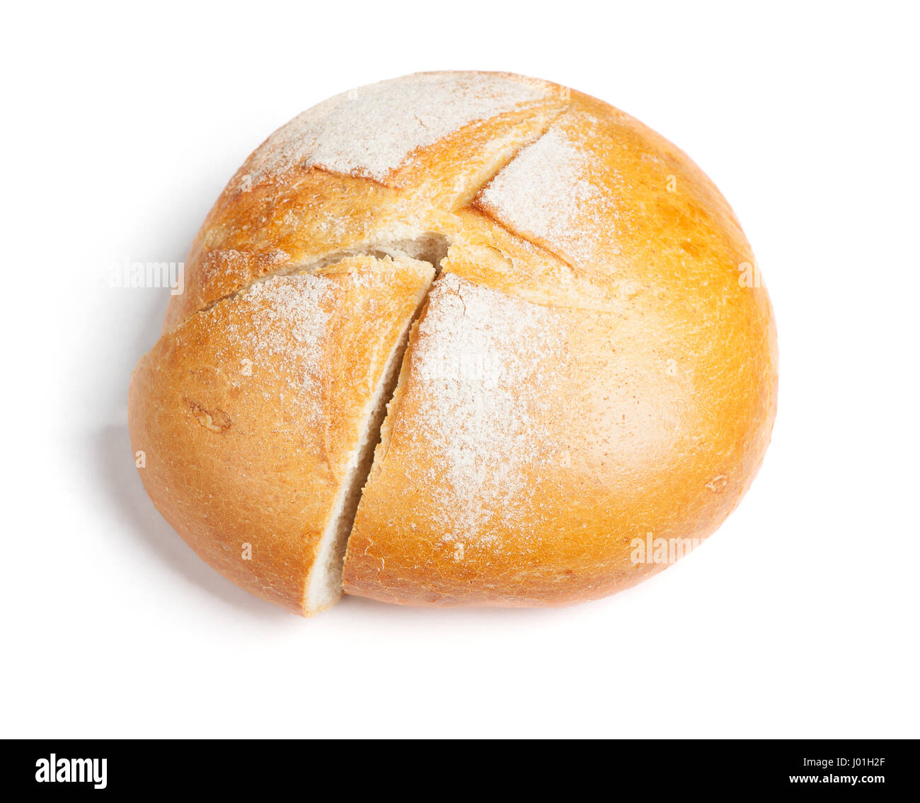 Bread without slice isolated on white background Stock Photo - Alamy