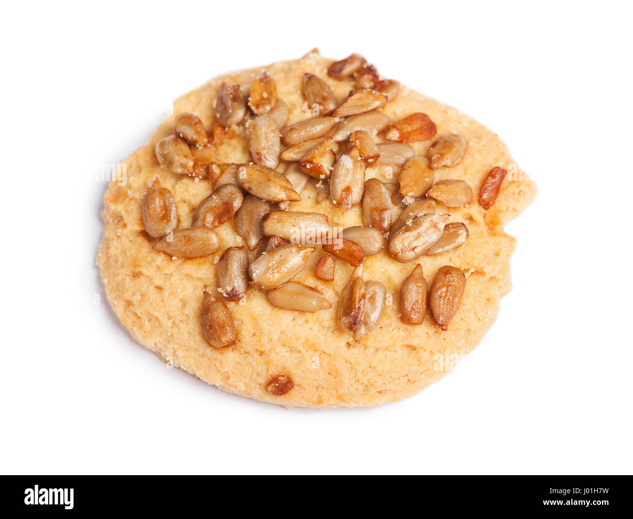 Cookie with seeds isolated on white background Stock Photo - Alamy