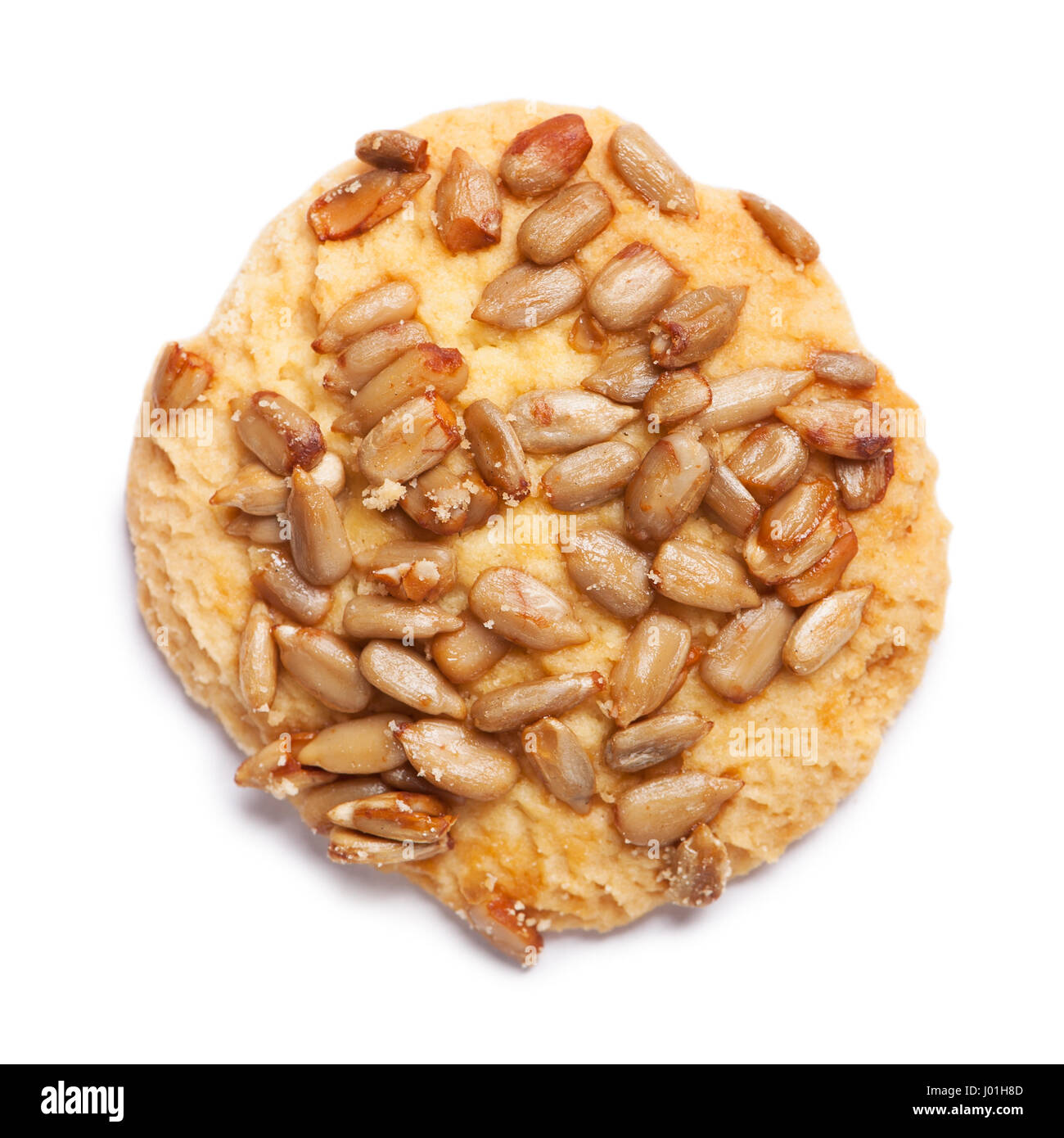 Cookie with seeds isolated on white background Stock Photo - Alamy