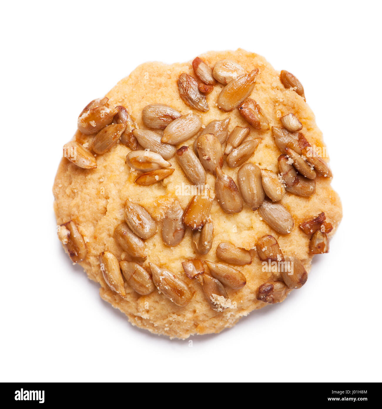 Cookie with seeds isolated on white background Stock Photo - Alamy