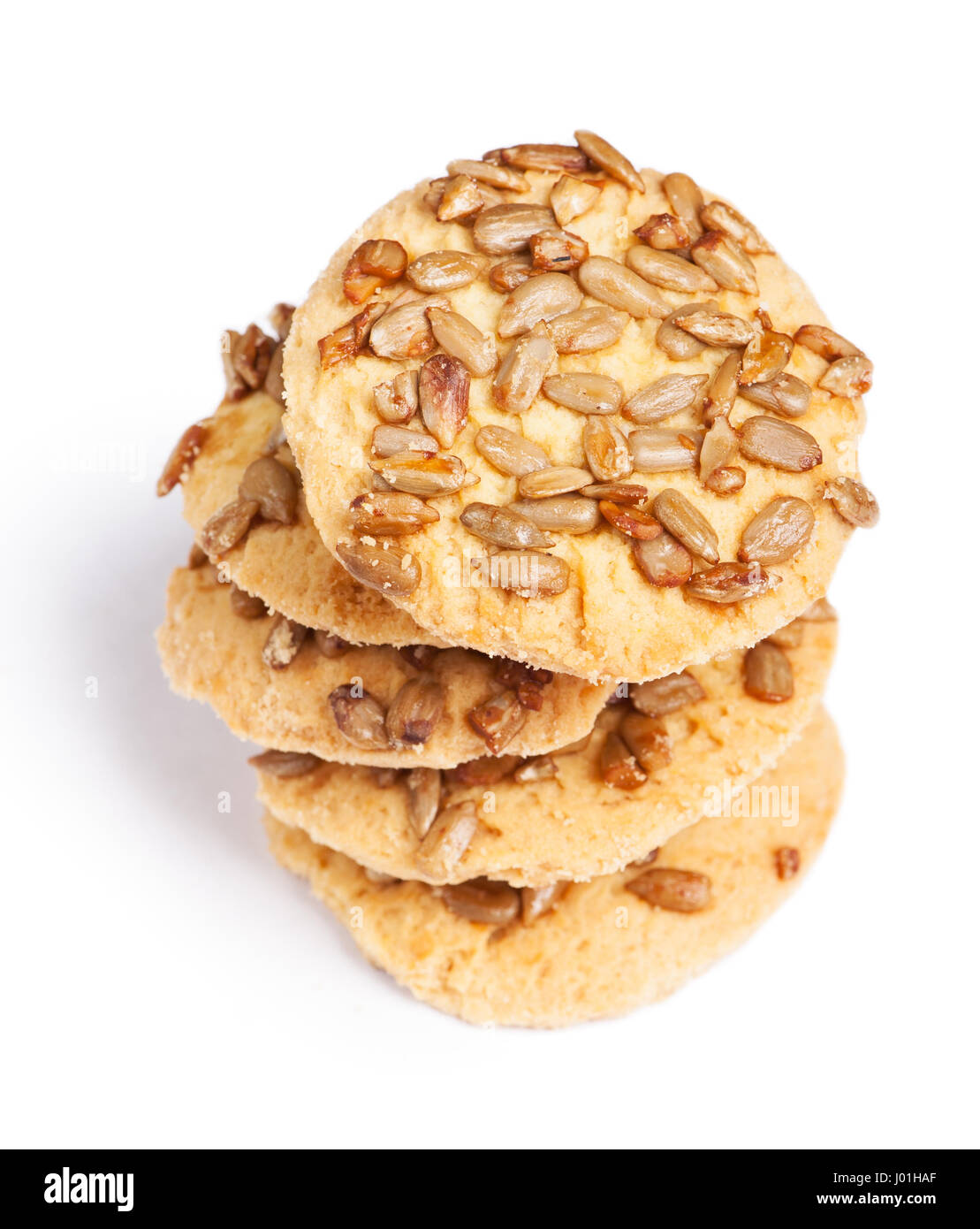 Cookies with seeds isolated on white background Stock Photo - Alamy