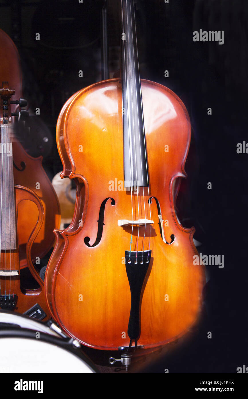 Classical stringed musical instruments. No people Stock Photo - Alamy