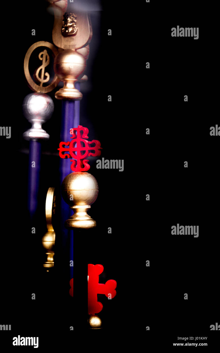 Typical objects of the catholic holy week Stock Photo - Alamy