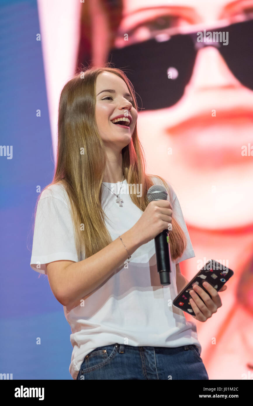 Moscow, Russia - April 7, 2017: Famous Russian blogger and vlogger ...