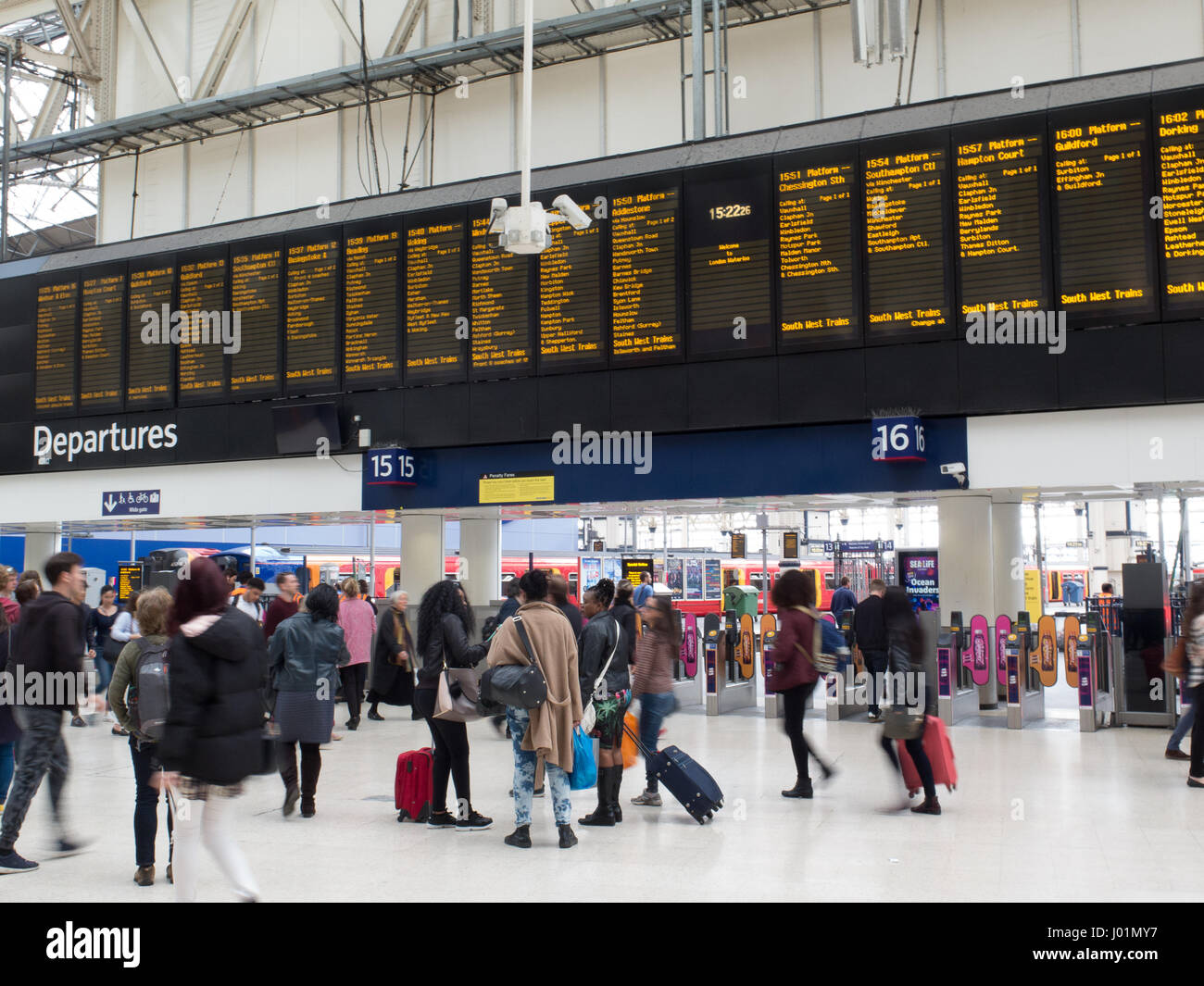 Waterloo Station London Stock Photo - Alamy