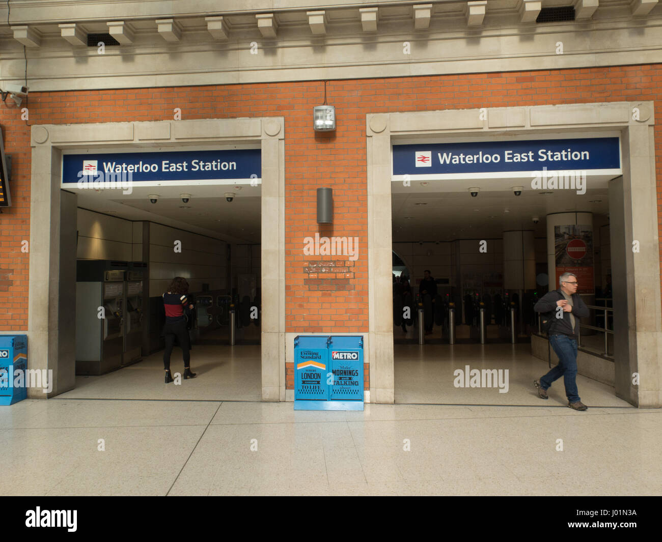 Waterloo East train station entrance Stock Photo - Alamy