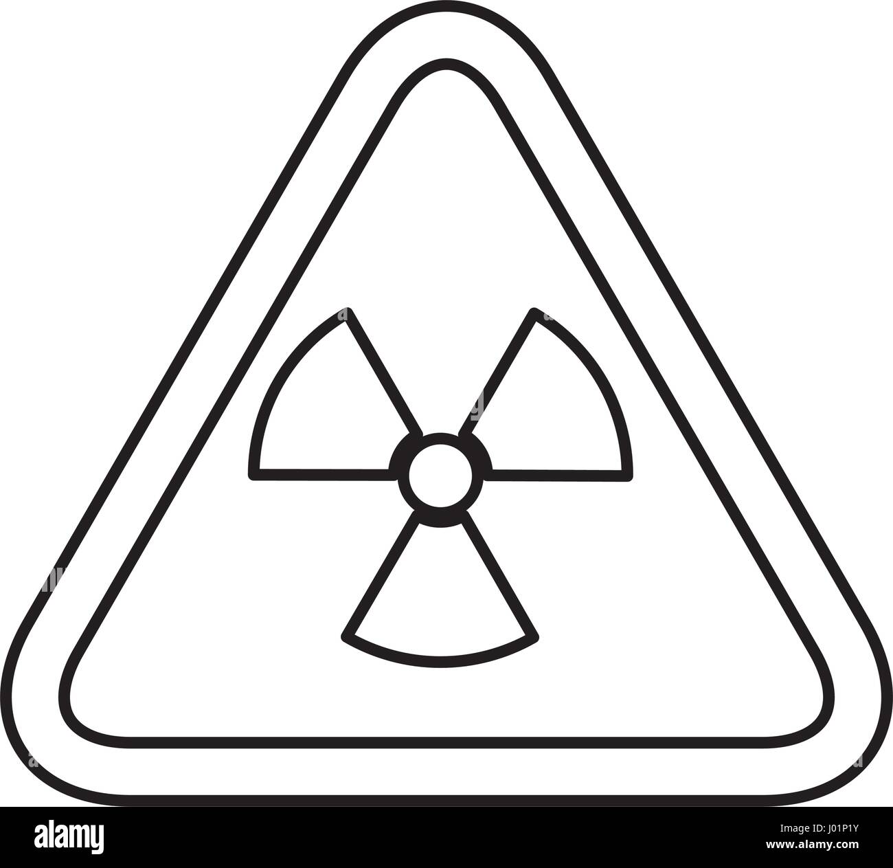 Nuclear sign advert icon vector illustration graphic design Stock ...