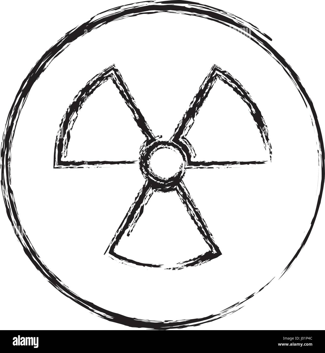 Nuclear sign advert icon vector illustration graphic design Stock ...