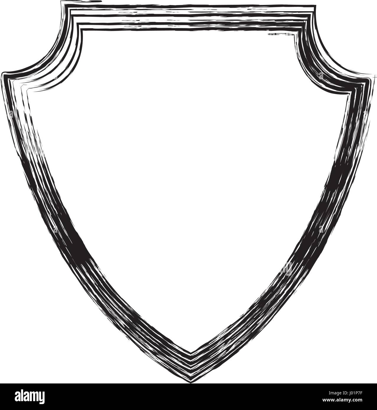 Security shield draw icon vector illustration graphic design Stock ...