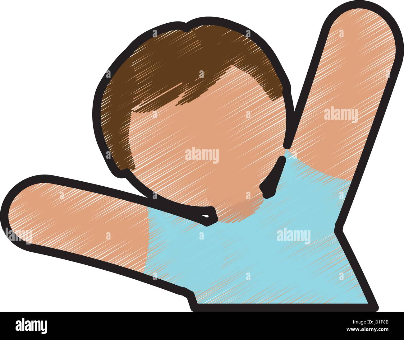 Young Boy draw icon vector illustration graphic design Stock Vector ...