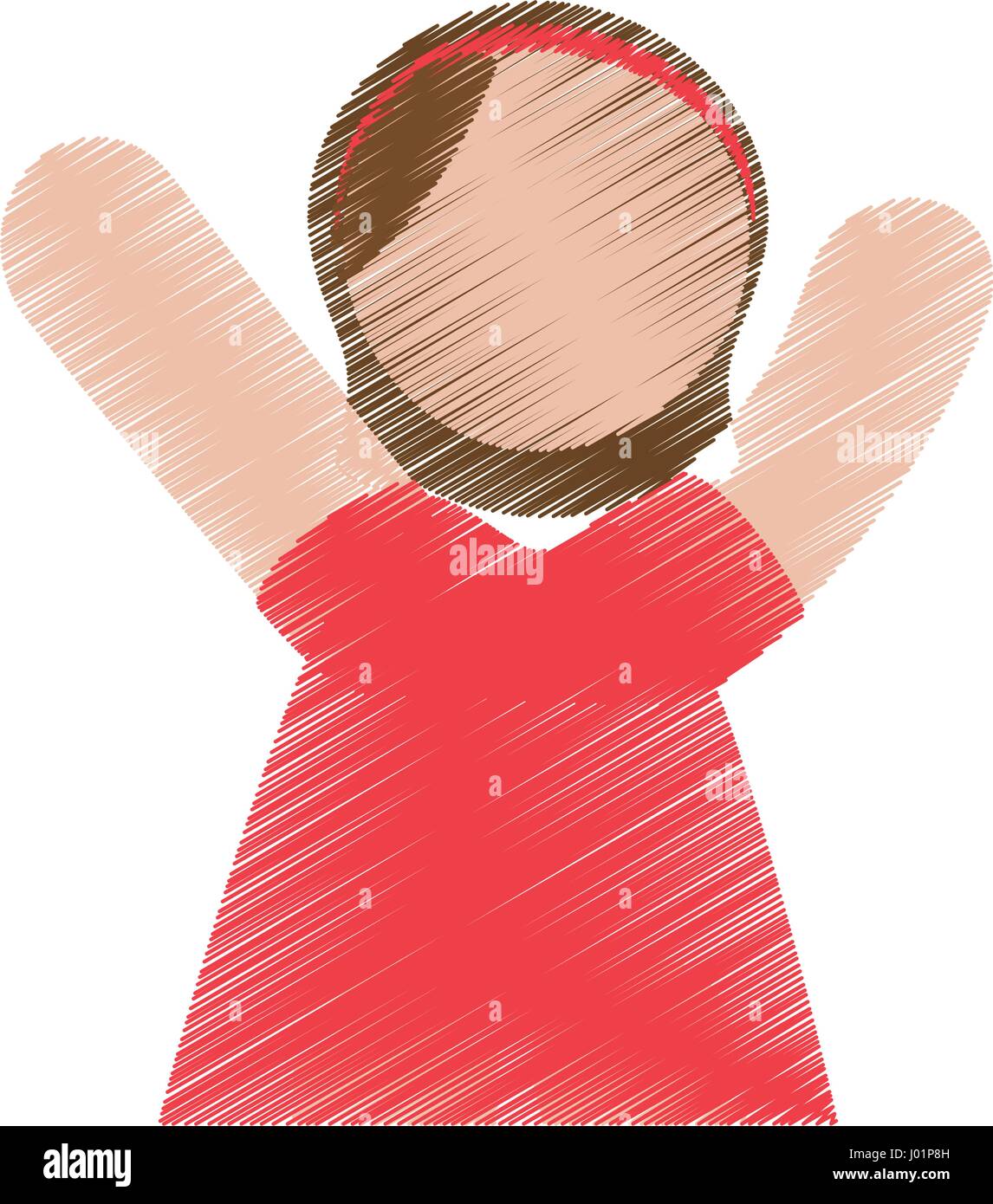 Little girl draw icon vector illustration graphic design Stock Vector ...