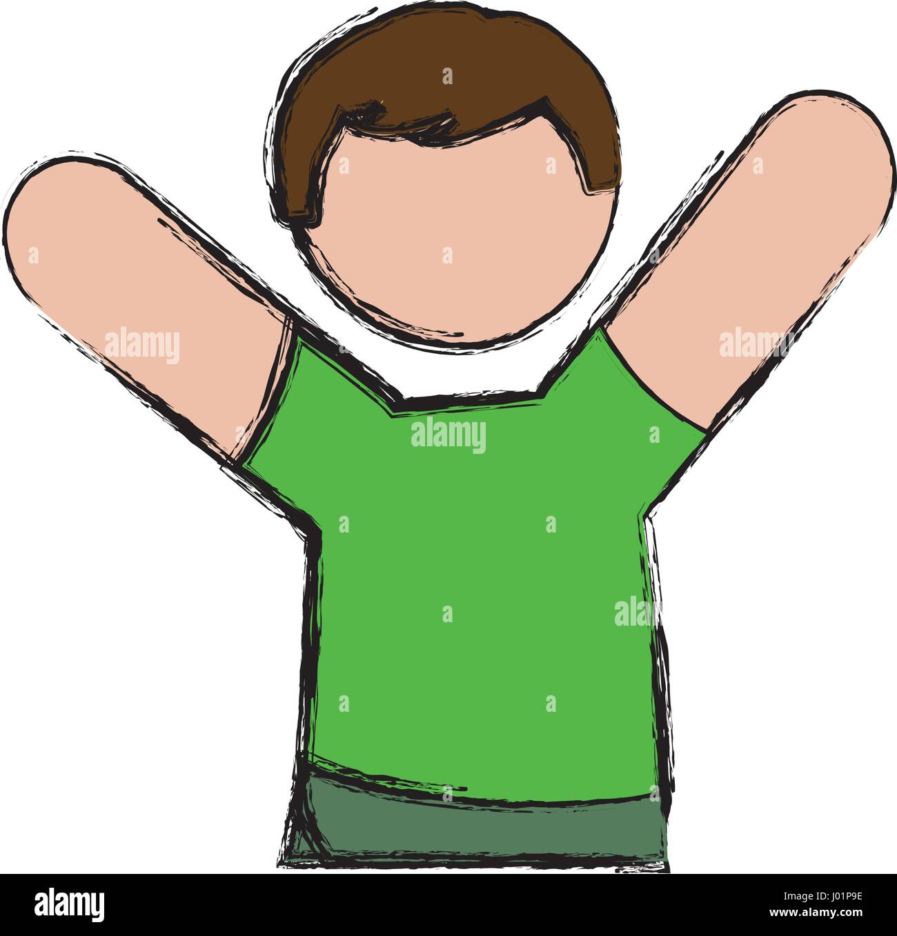 Young Boy draw icon vector illustration graphic design Stock Vector ...