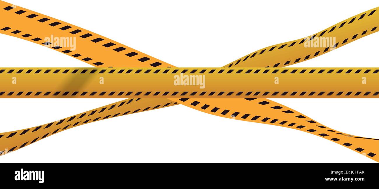 Police yellow tape icon vector illustration graphic design Stock Vector ...