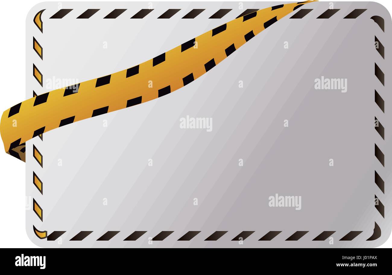 Police yellow tape icon vector illustration graphic design Stock Vector ...