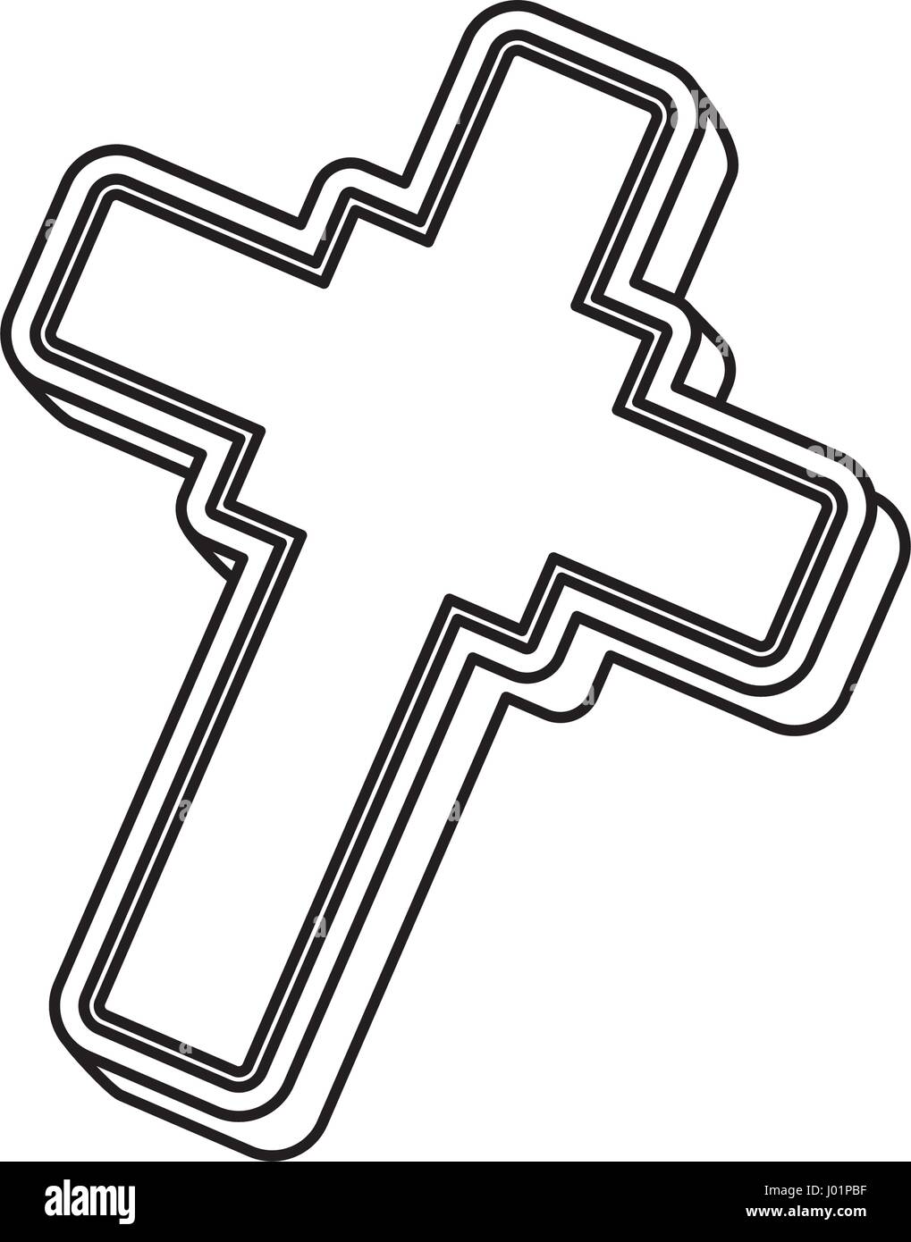 Christianity cross symbol icon vector illustration graphic design Stock ...