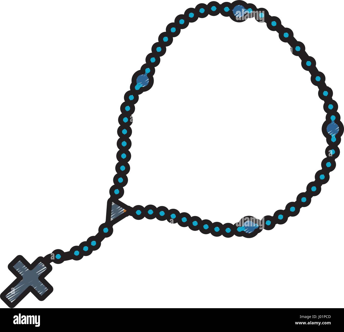 Colorful rosary Stock Vector Images - Alamy
