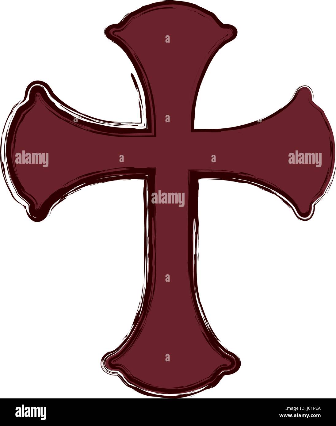 Christianity cross symbol icon vector illustration graphic design Stock ...