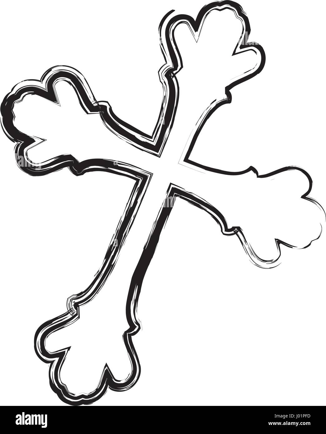 Christianity cross symbol icon vector illustration graphic design Stock ...