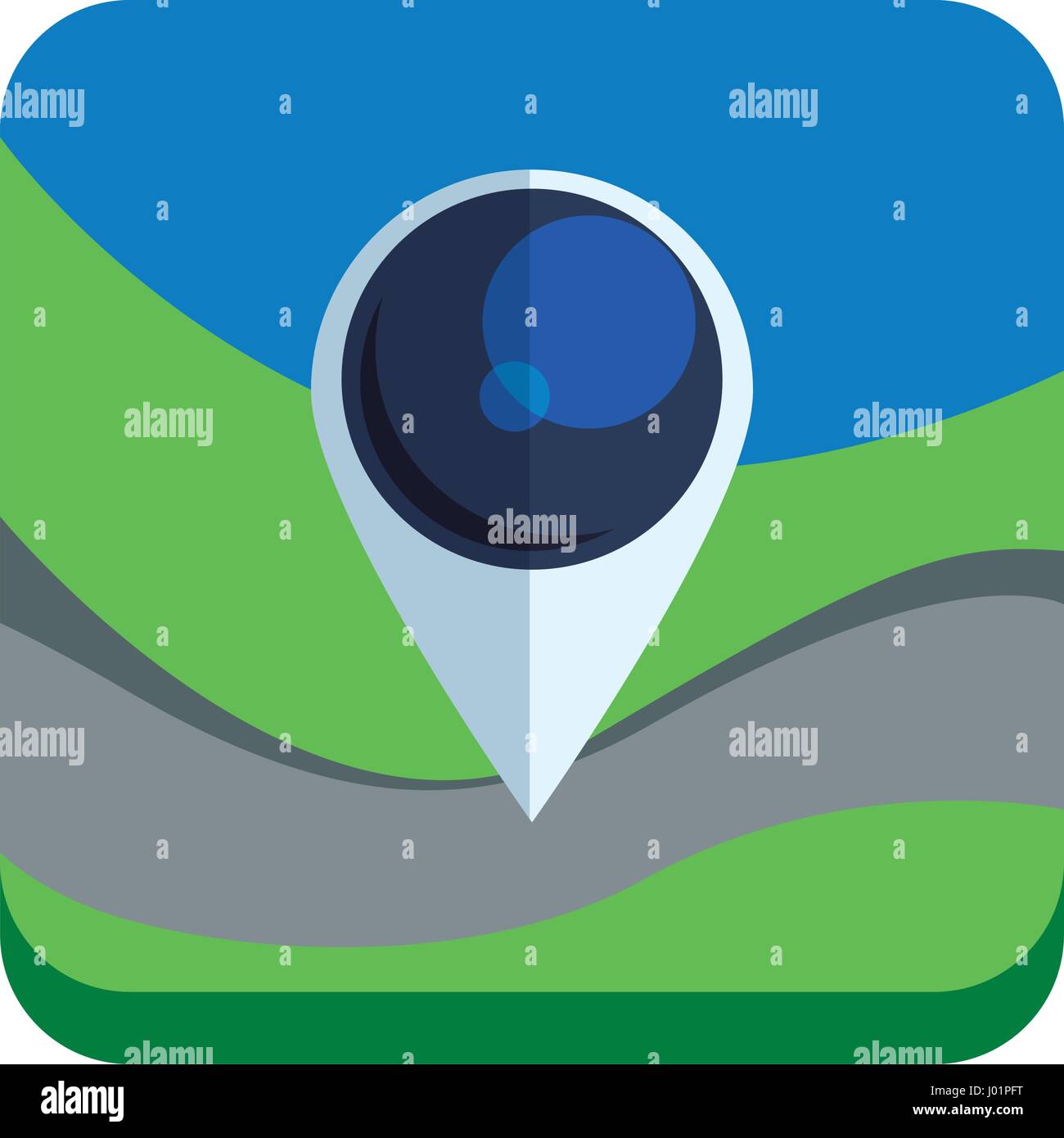 Map pointer app icon vector illustration graphic design Stock Vector ...