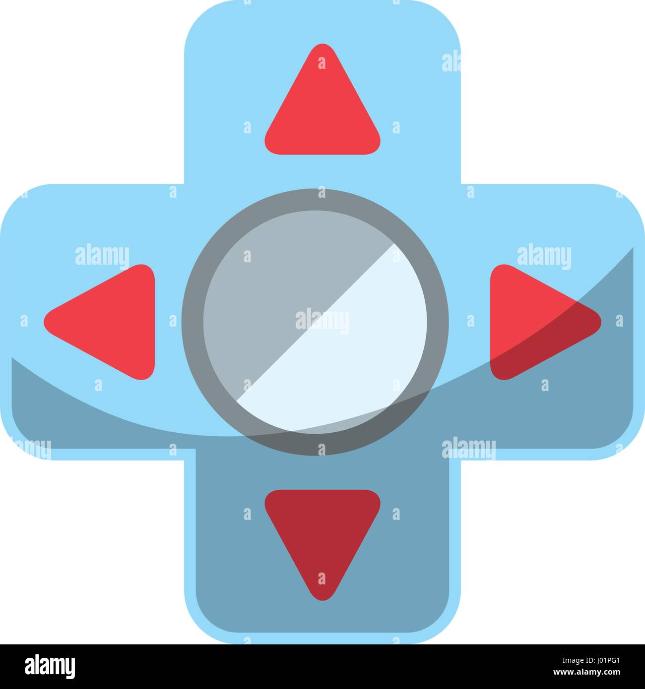 Gamepad cross isolated icon vector illustration graphic design Stock ...