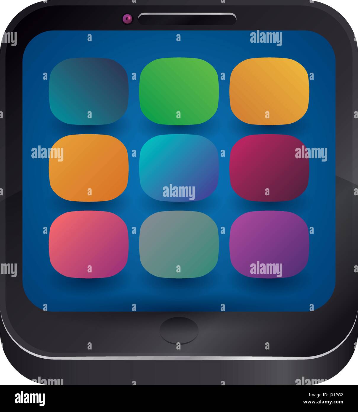 Smartphone app symbols icon vector illustration graphic design Stock ...