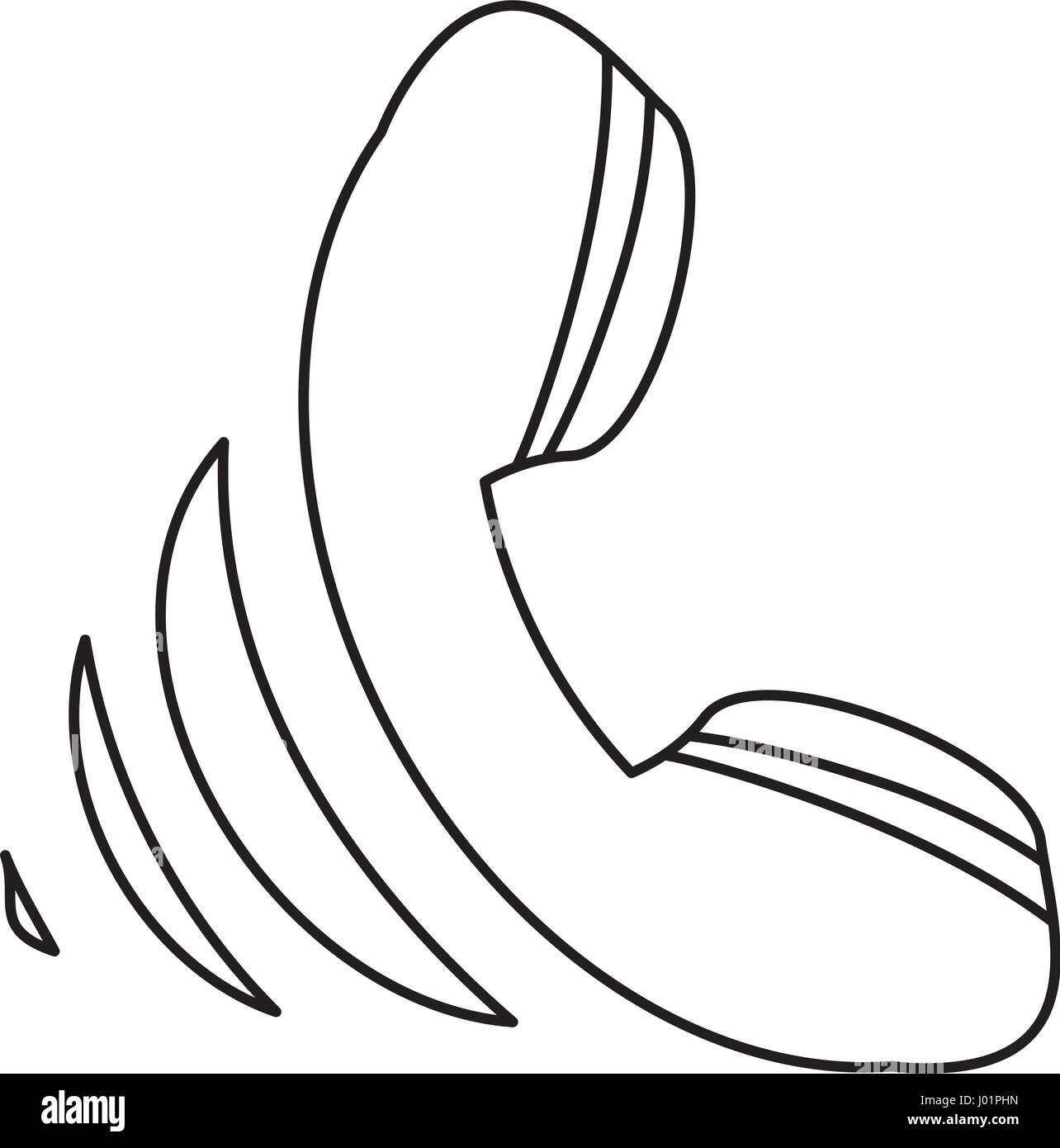 Telephone communication symbol icon vector illustration graphic design ...