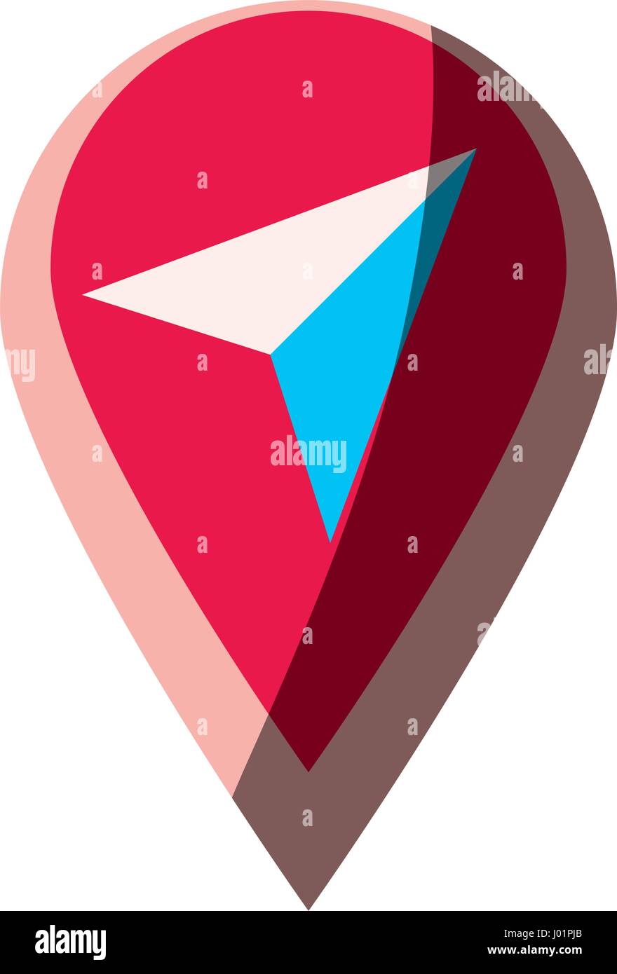 GPS map pointer icon vector illustration graphic design Stock Vector ...