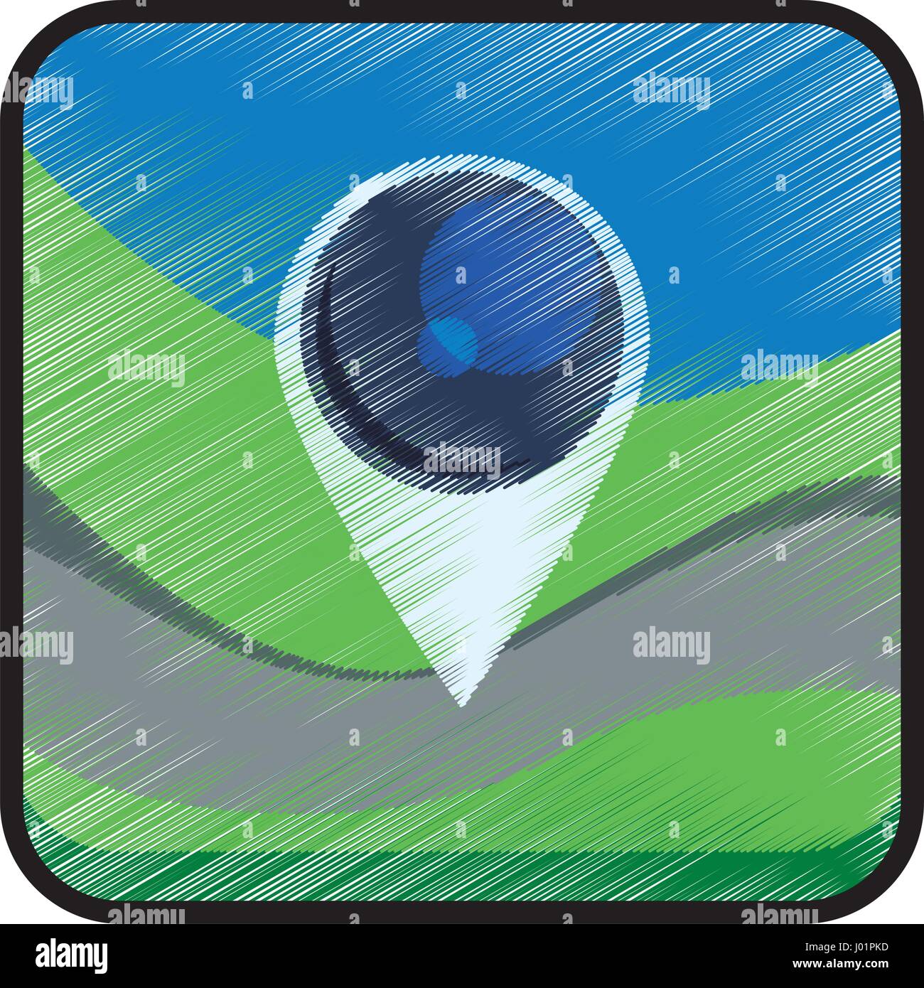 GPS map pointer icon vector illustration graphic design Stock Vector ...