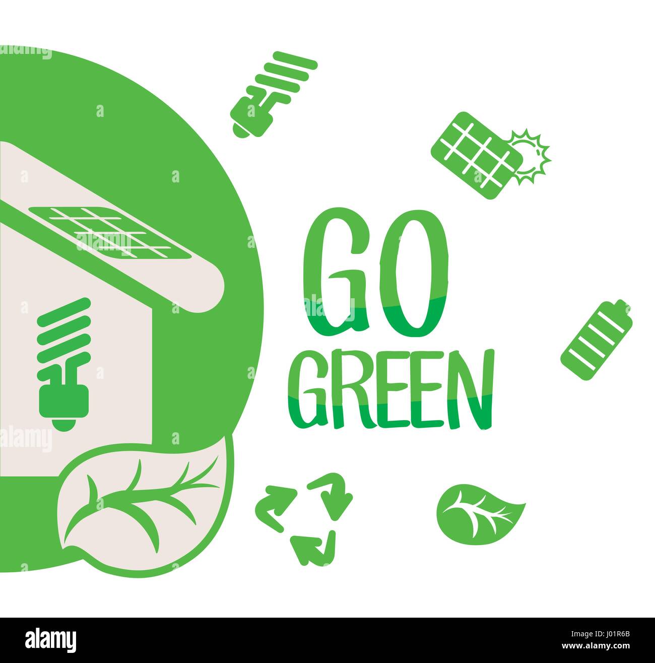 go green environment ecology concept Stock Vector Image & Art - Alamy