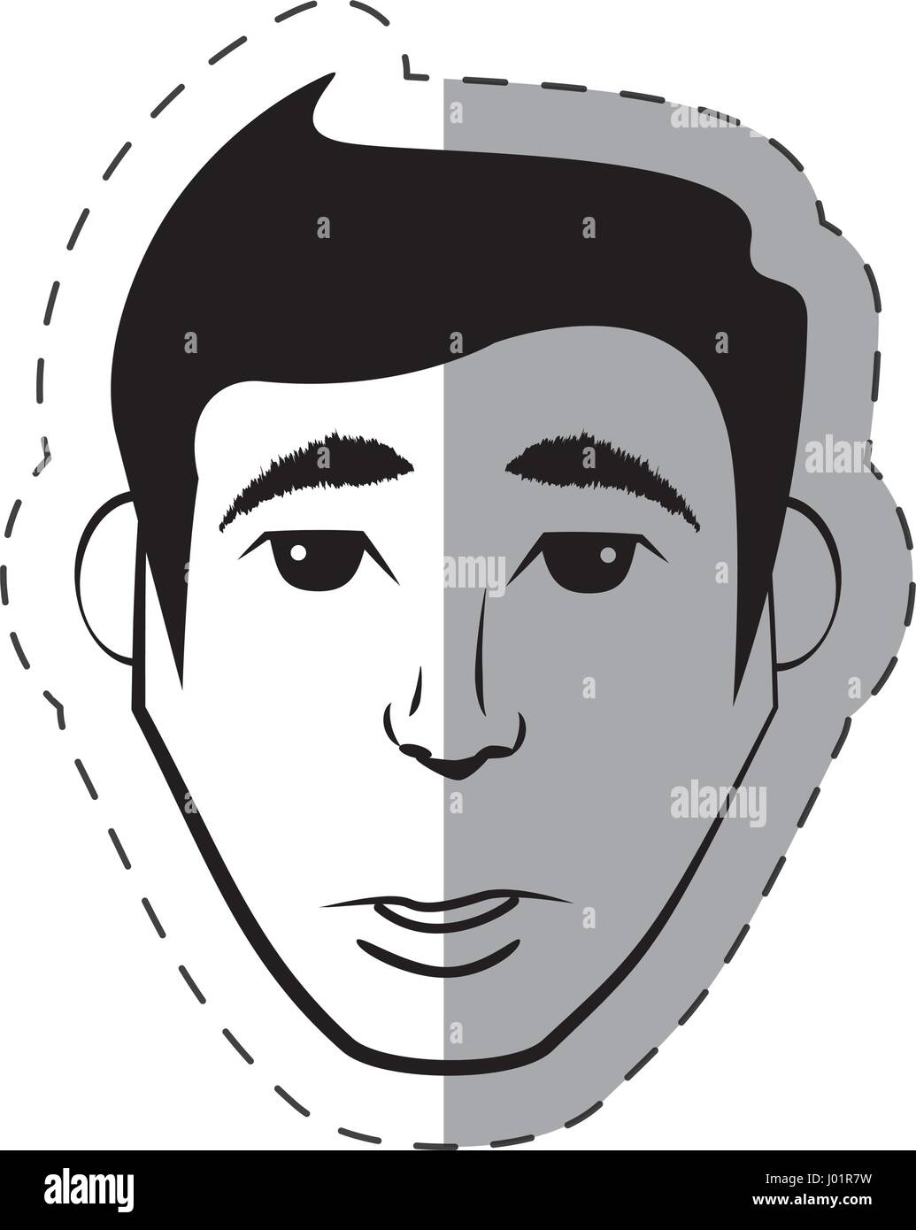 male head look expession Stock Vector Image & Art - Alamy