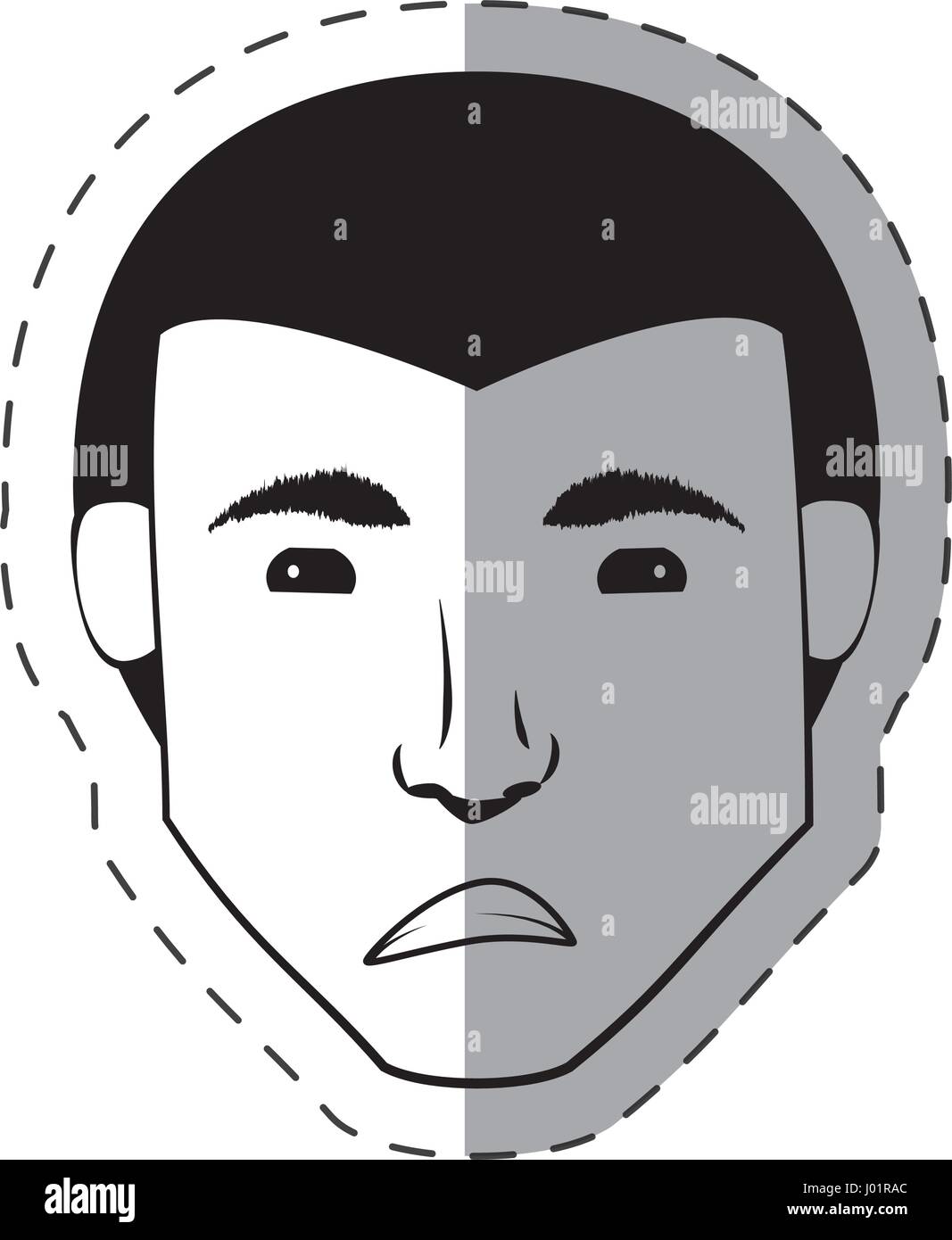 male head look expession Stock Vector Image & Art - Alamy