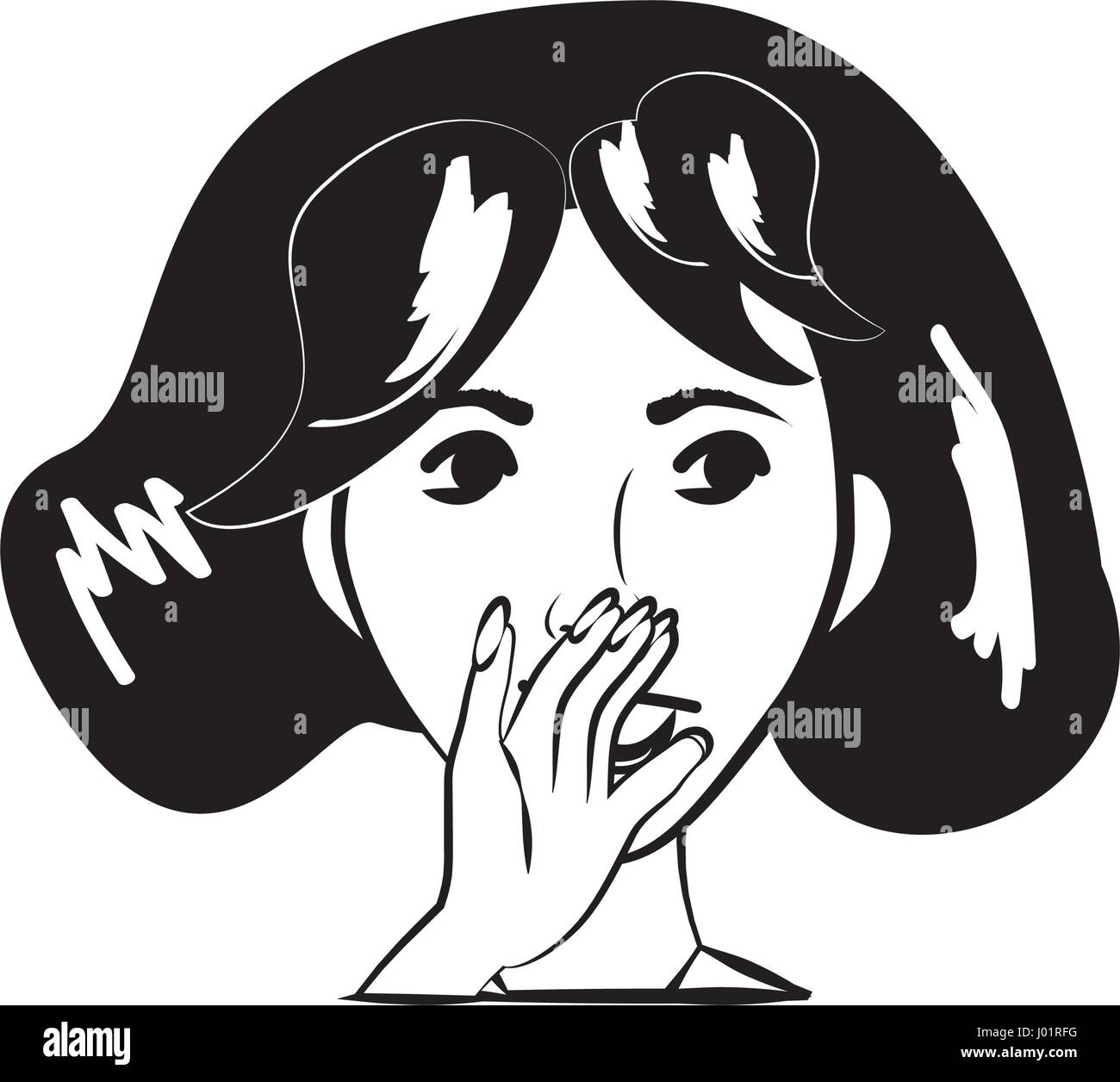 cartoon woman character posture line Stock Vector Image & Art - Alamy