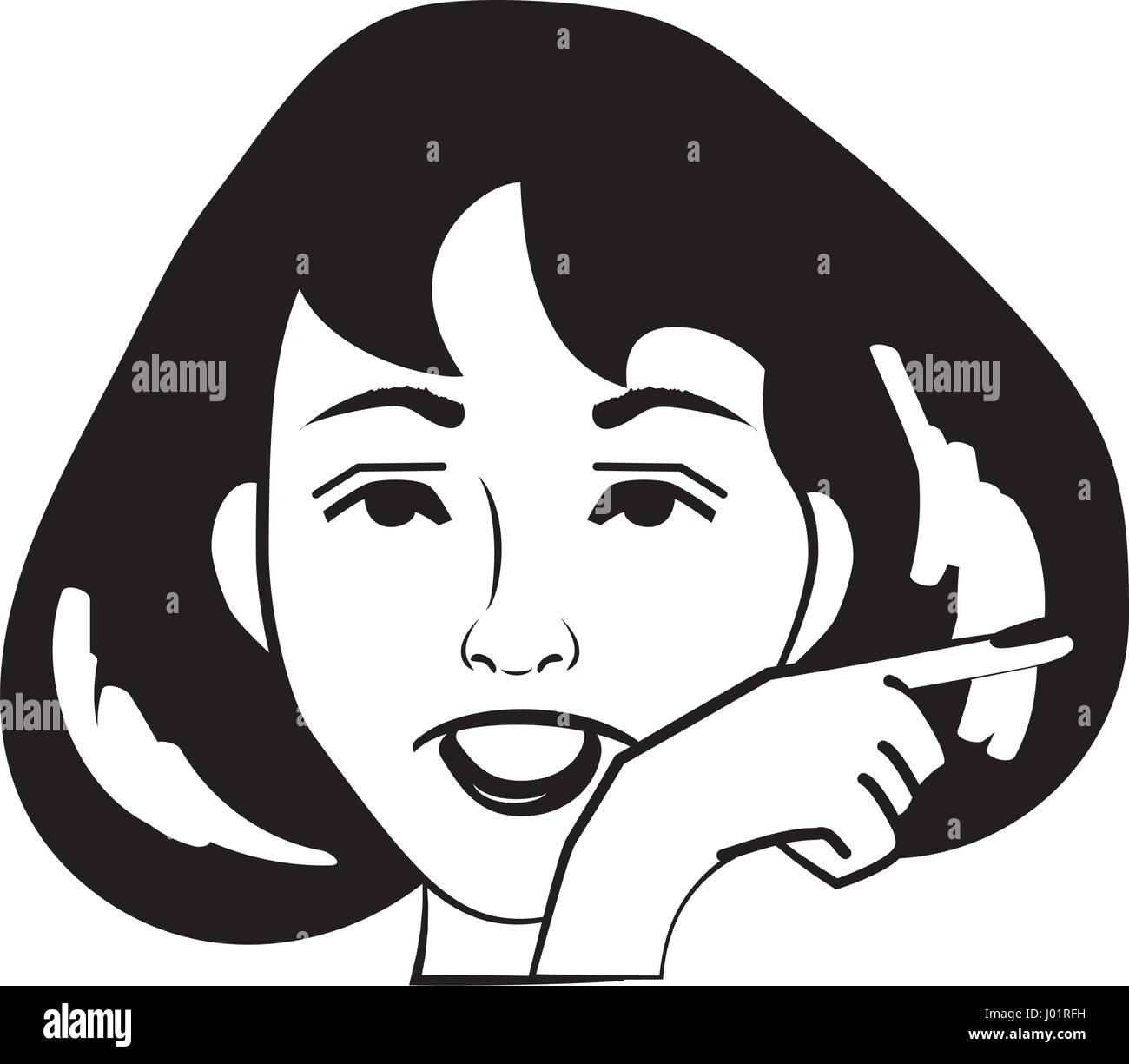 cartoon woman character posture line Stock Vector Image & Art - Alamy