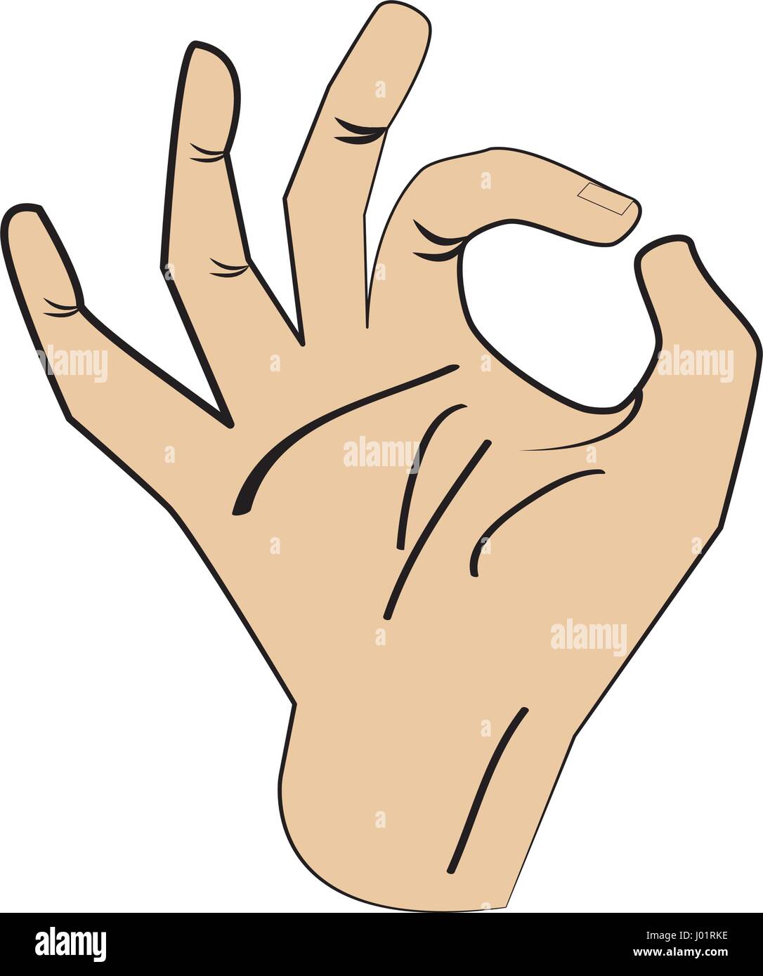 hand man ok gesture design Stock Vector Image & Art - Alamy