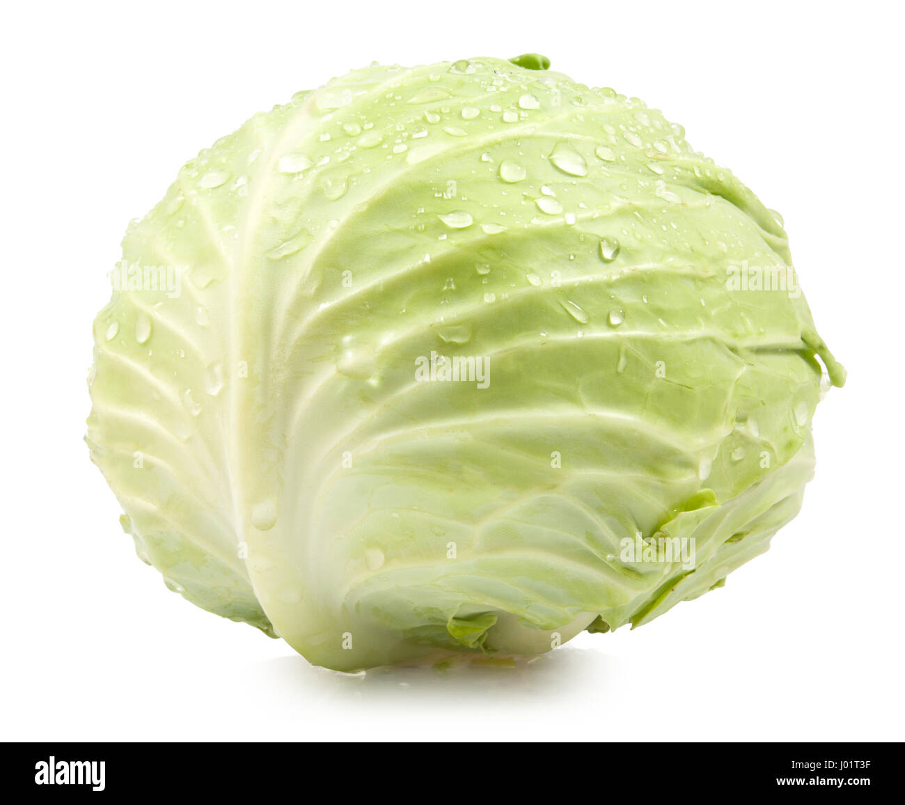 green cabbage isolated on white background Stock Photo - Alamy