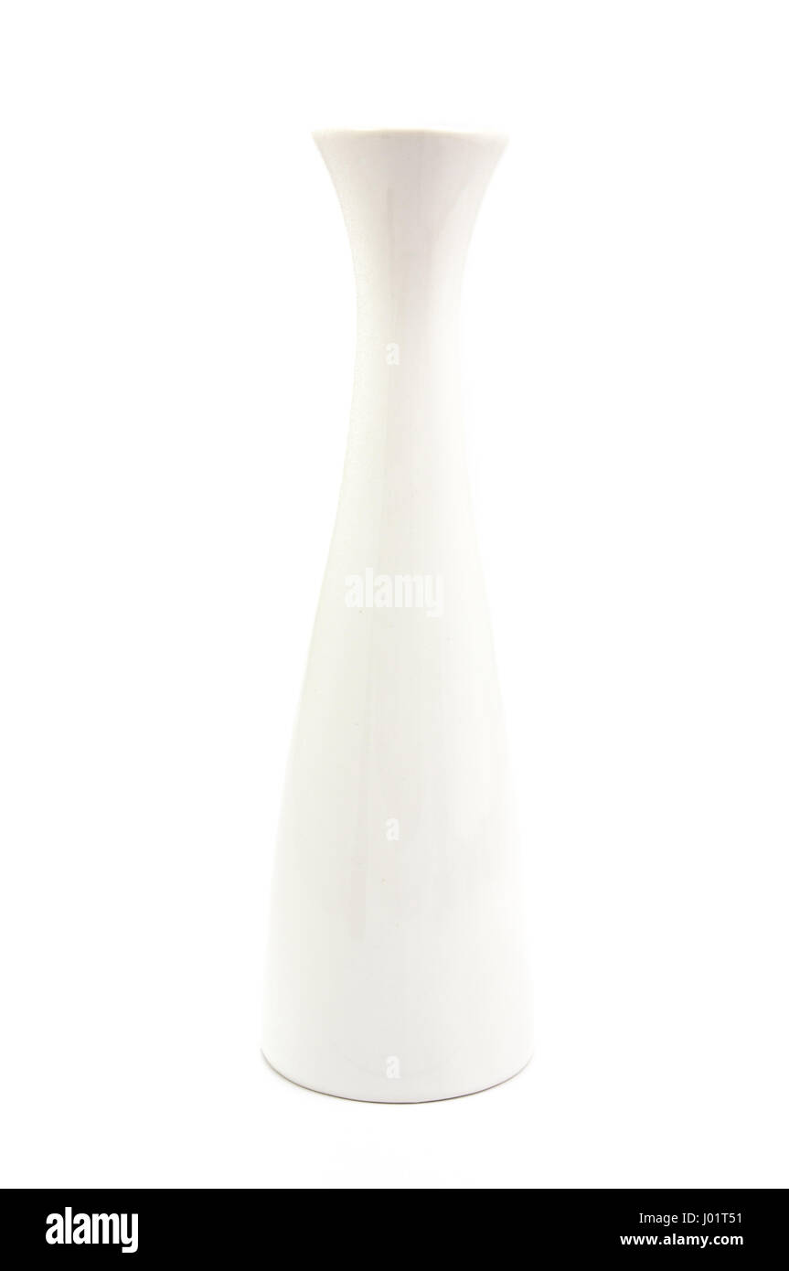 white vase isolated on white background Stock Photo - Alamy