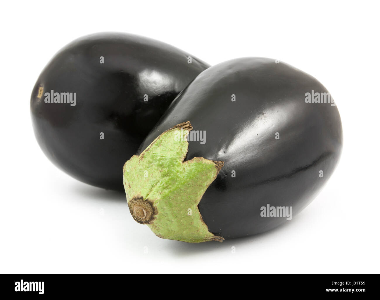 eggplant or aubergine vegetable isolated on white background Stock ...
