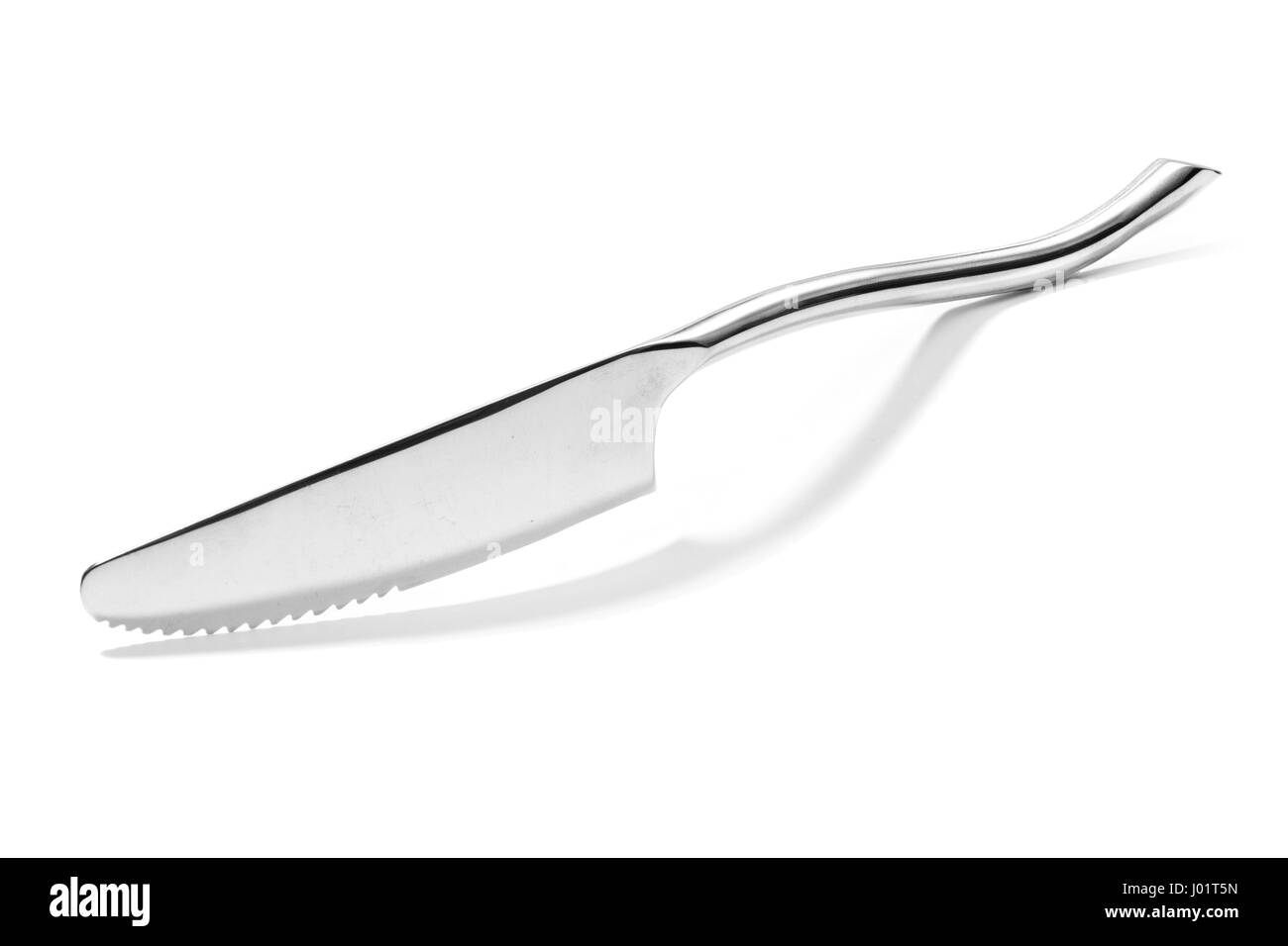 steel metal table knife isolated over white background Stock Photo - Alamy