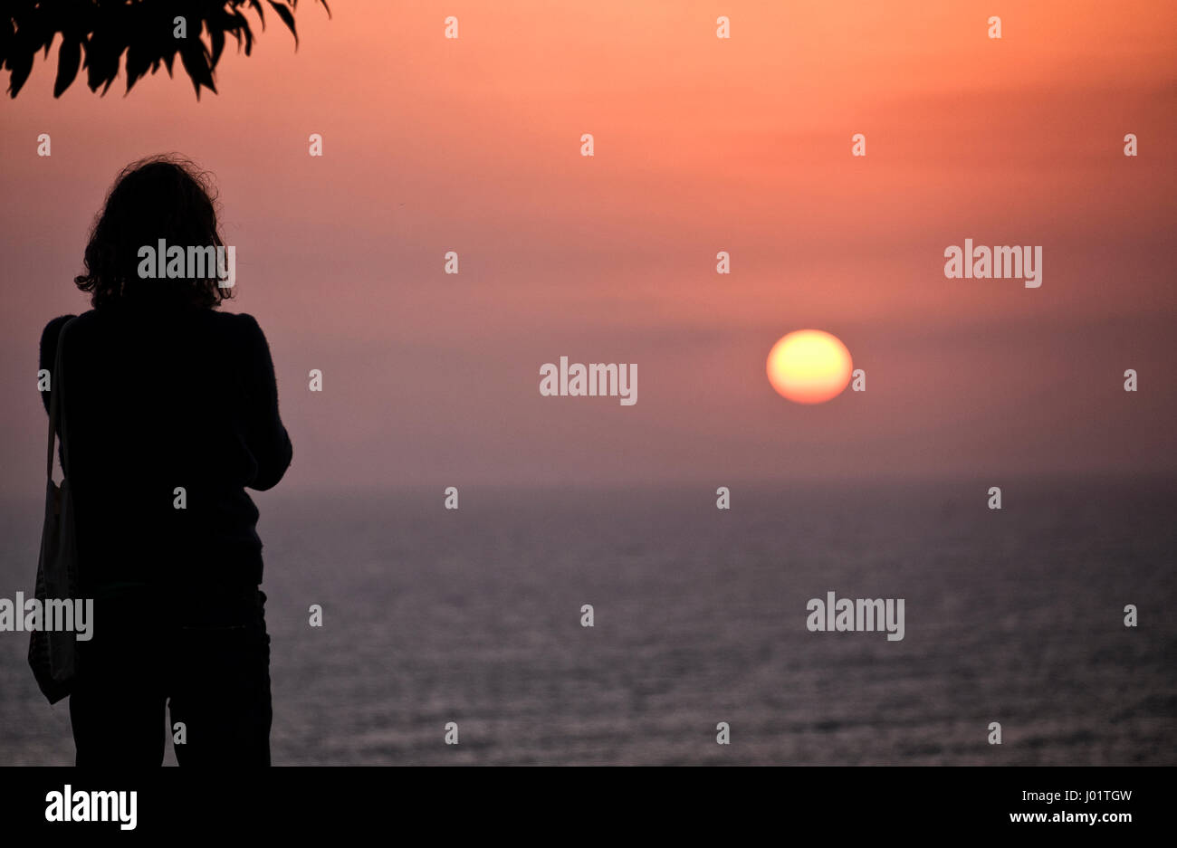 Seeing the Sunset Stock Photo - Alamy