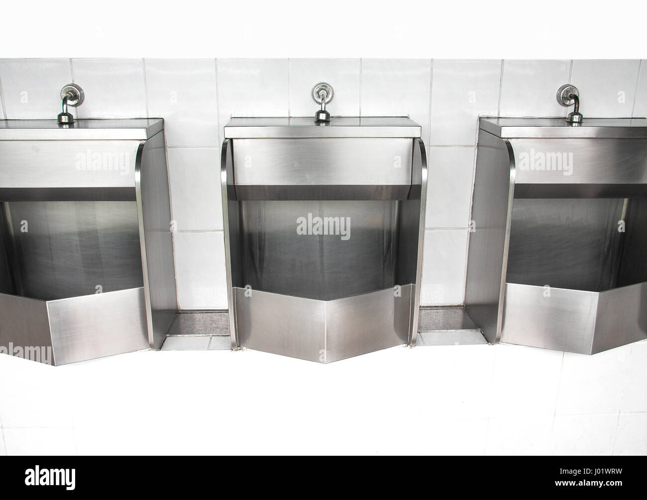row of urinals stainless was fresh for men in toilet Stock Photo - Alamy