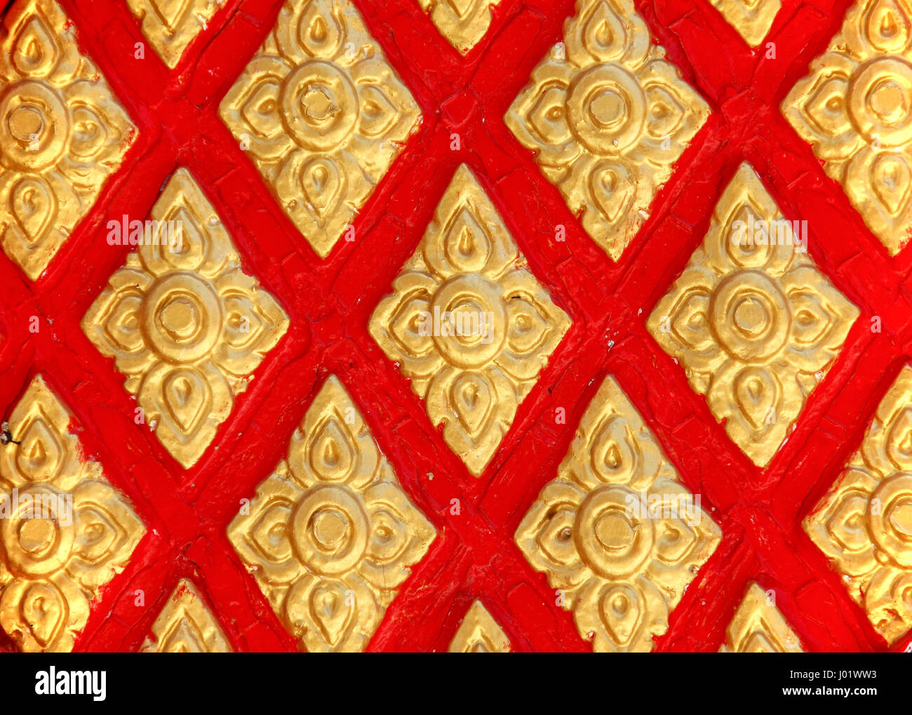 Thai pattern texture in Thai temple Stock Photo - Alamy