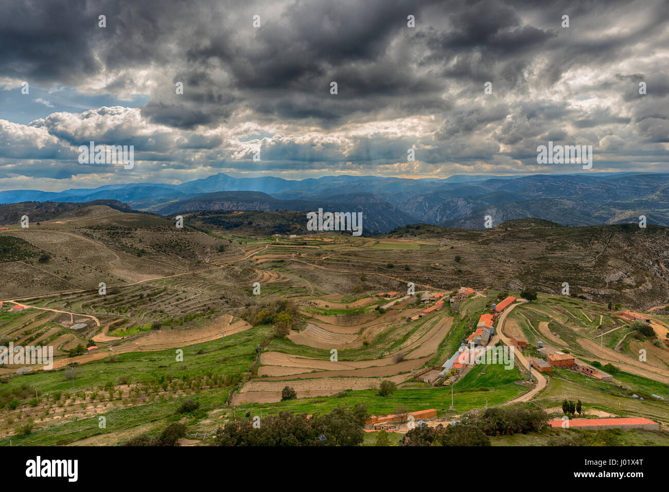 The town of Culla in Castellón, Valencia Stock Photo - Alamy