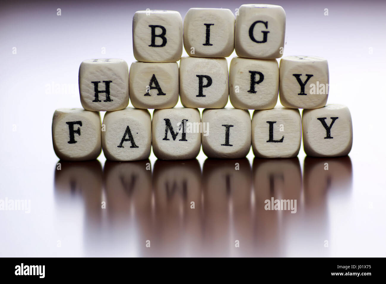 text family letter cube Stock Photo - Alamy