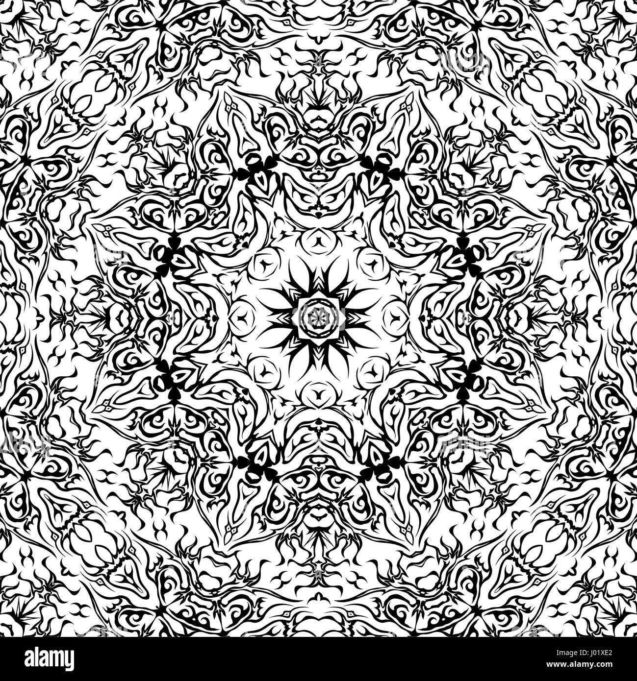 Abstract seamless outline pattern Stock Vector Image & Art - Alamy