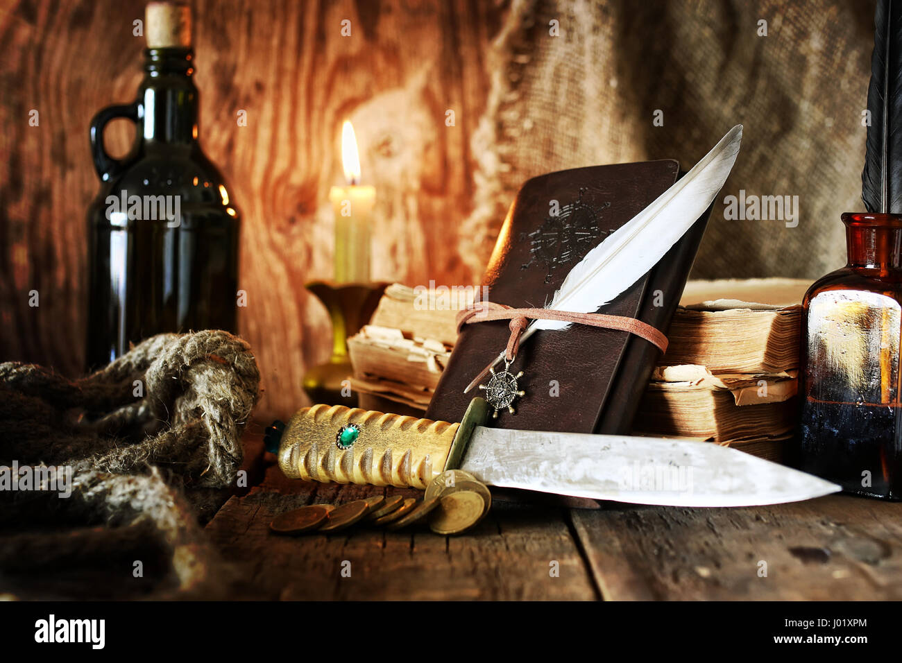 Medieval dagger manuscript hi-res stock photography and images - Alamy