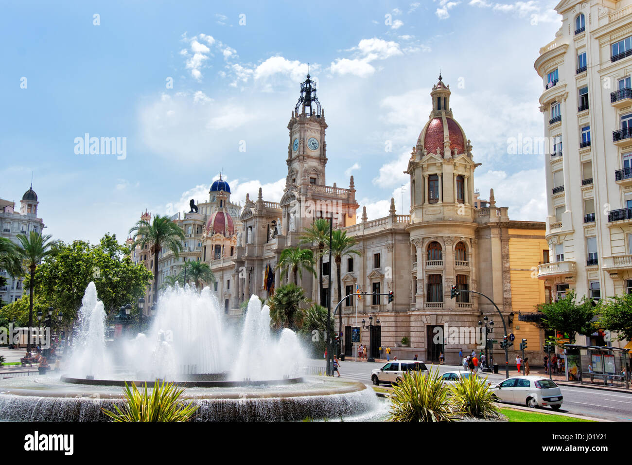 Valencia town hall hi-res stock photography and images - Alamy