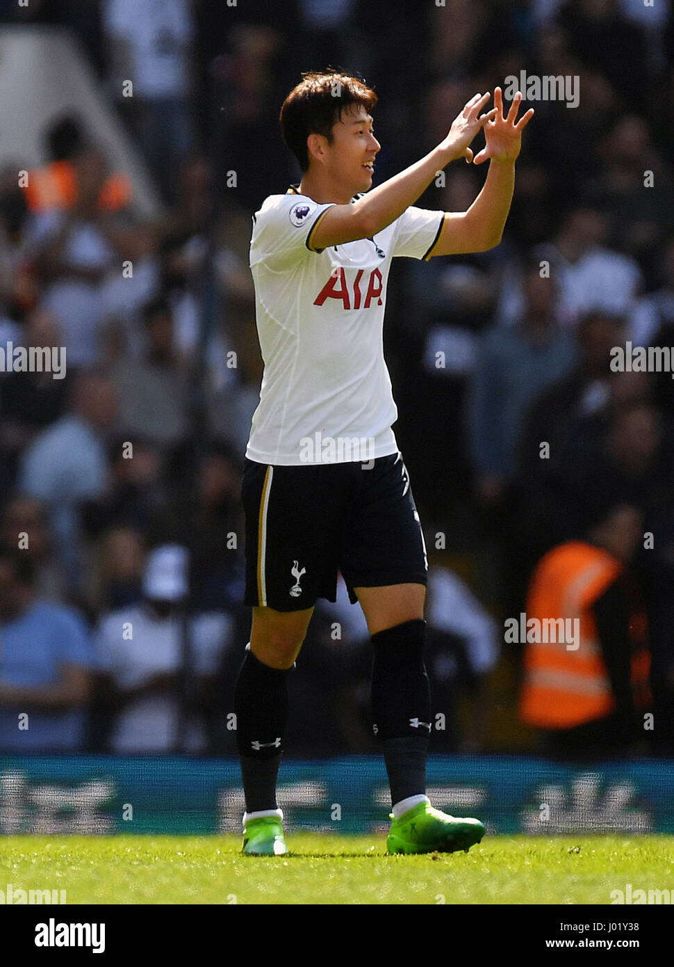 Tottenham Hotspur's Son Heung-Min celebrates scoring his side's third ...